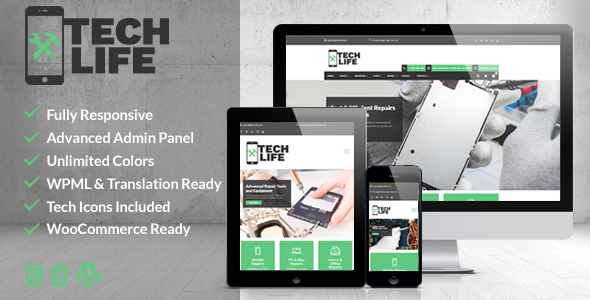 TechLife - Mobile, Tech & Electronics Repair Shop WordPress Theme by strongholdthemes