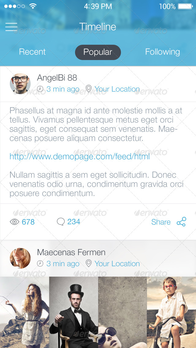 8 Quality Part 2 - Mobile UI Kit by angelbi88 | GraphicRiver