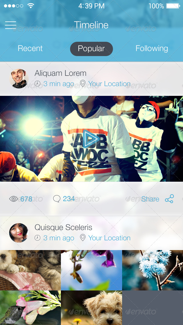 8 Quality Part 2 - Mobile UI Kit by angelbi88 | GraphicRiver