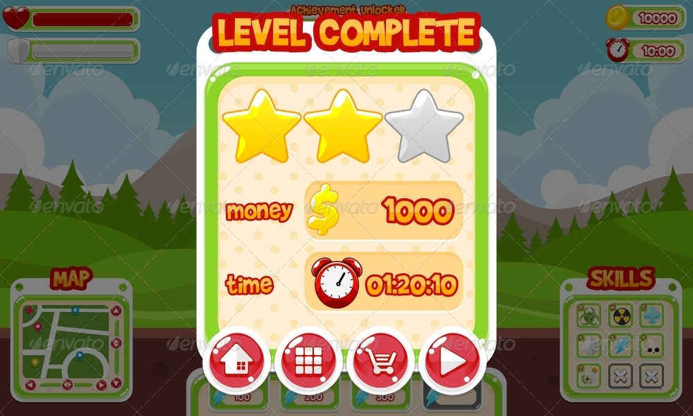 Cartoon Games GUI Pack 18 by pzUH | GraphicRiver