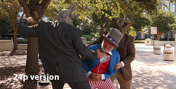 Politicians Beat Up Uncle Sam by spafron | VideoHive