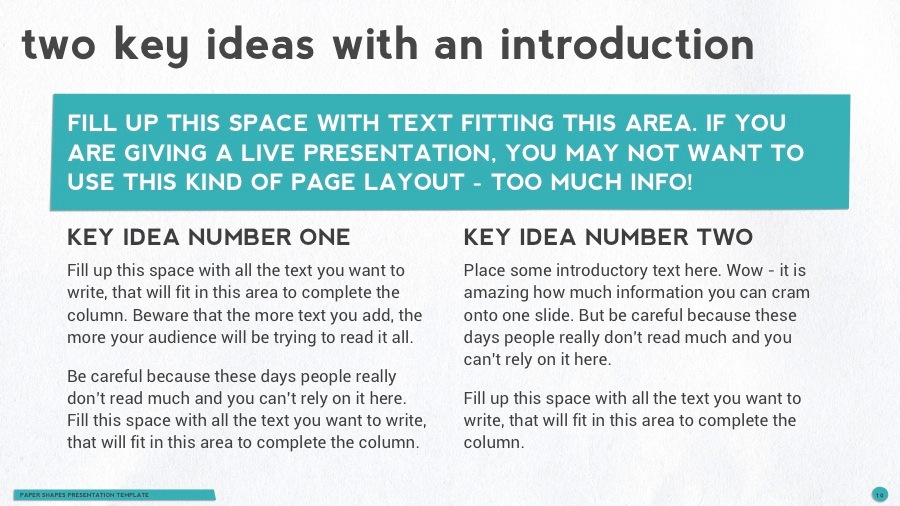 Paper Shapes Powerpoint Presentation Templates by 83MUNKIS | GraphicRiver