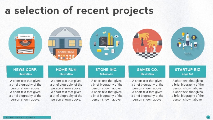 Paper Shapes Powerpoint Presentation Templates by 83MUNKIS | GraphicRiver