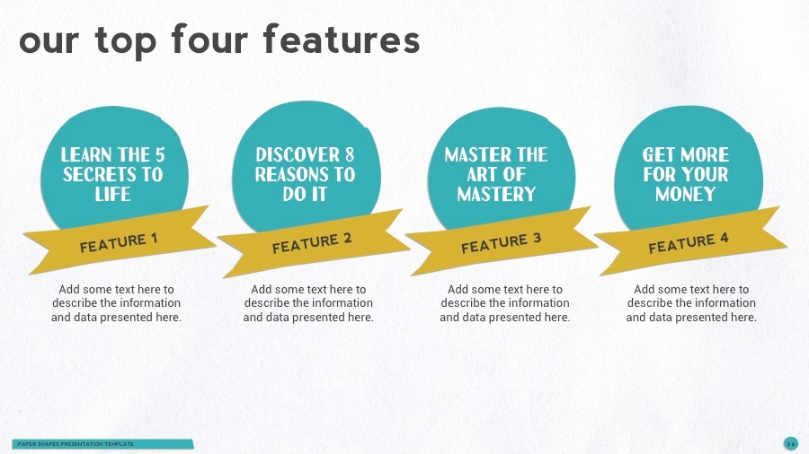 Paper Shapes Powerpoint Presentation Templates by 83MUNKIS | GraphicRiver