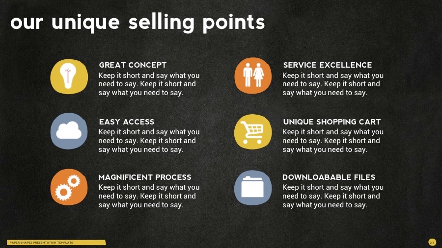 Paper Shapes Powerpoint Presentation Templates by 83MUNKIS | GraphicRiver