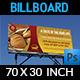 Bakery Billboard Banner Template by OWPictures | GraphicRiver