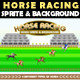 Horse Racing Sprite & Background by erkou | GraphicRiver