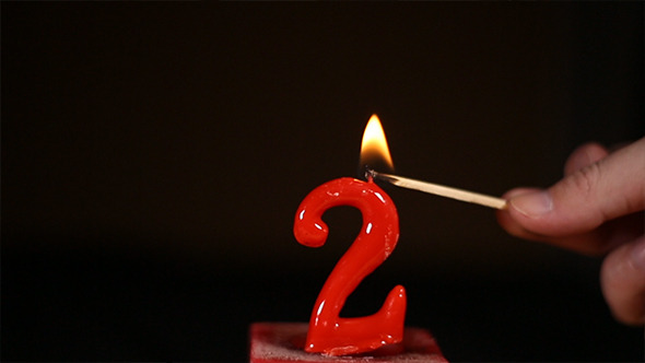 Candle 2 Years by produccionfresca | VideoHive