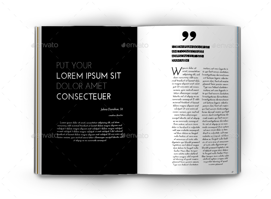 Magazine Template by crew55design | GraphicRiver