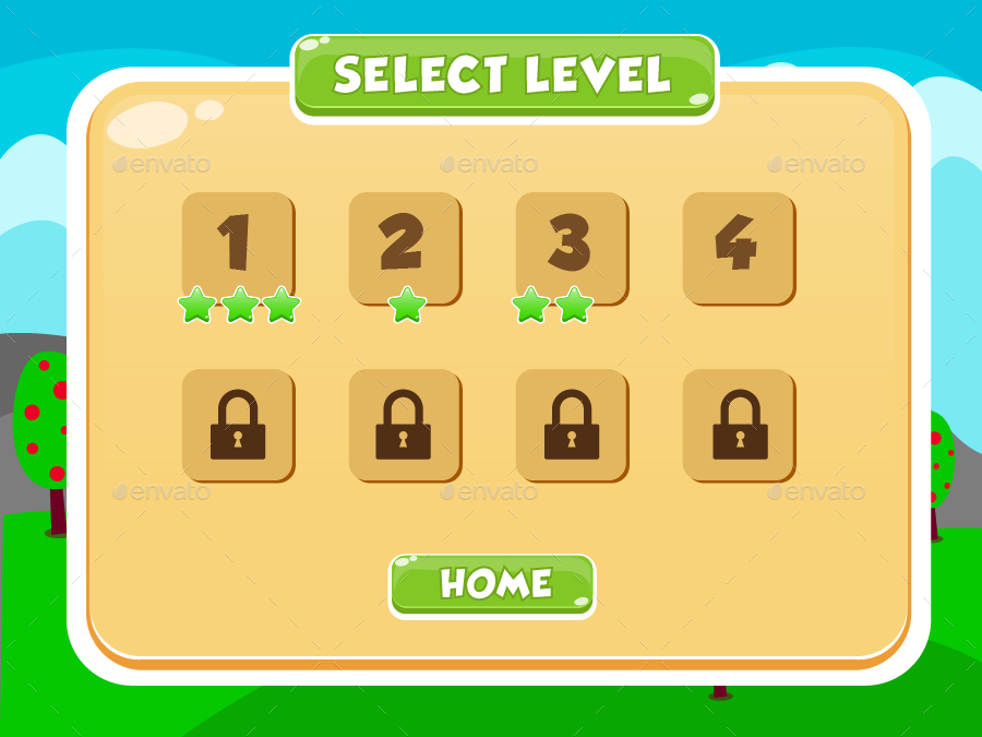 Mobile Game UI Kit 06 by S_N_K | GraphicRiver