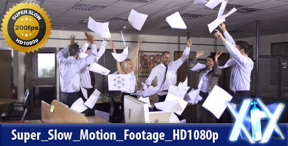 Office Workers Throwing Papers by XnitroX | VideoHive