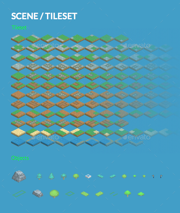 Isometric Building Game Kit by GoblinPortal | GraphicRiver