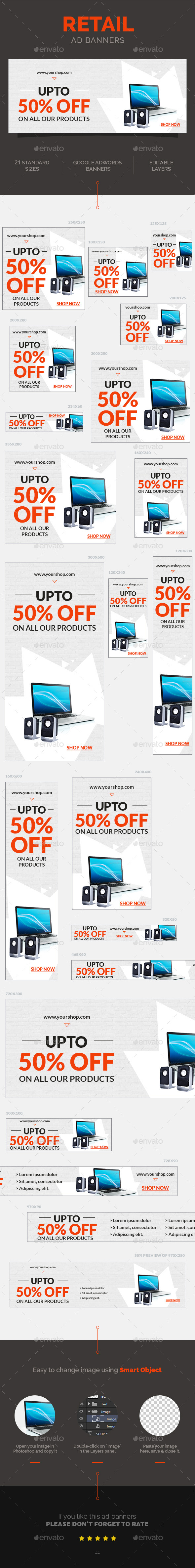 Retail Ad Banners | GraphicRiver