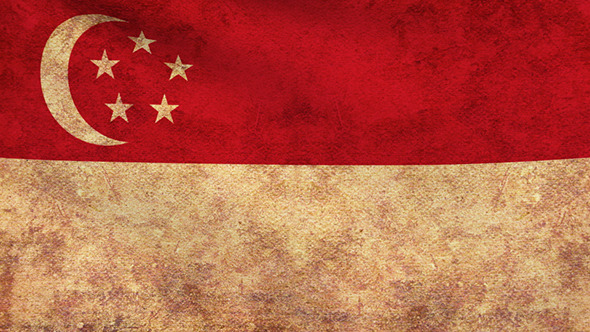 Singapore Flag 2 Pack – Grunge and Retro by Aslik | VideoHive