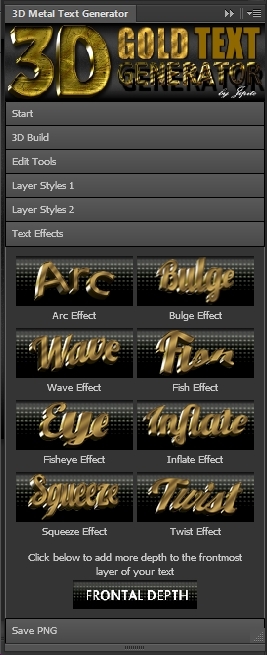 3D Gold Text Generator Panel by Jipito | GraphicRiver