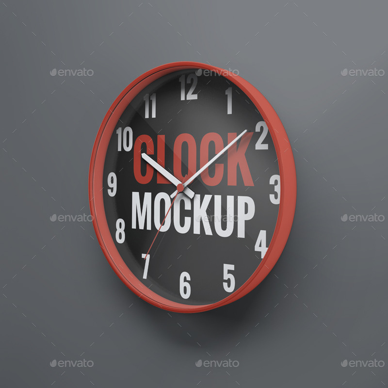 Wall Clock Mock-Up by L5Design | GraphicRiver