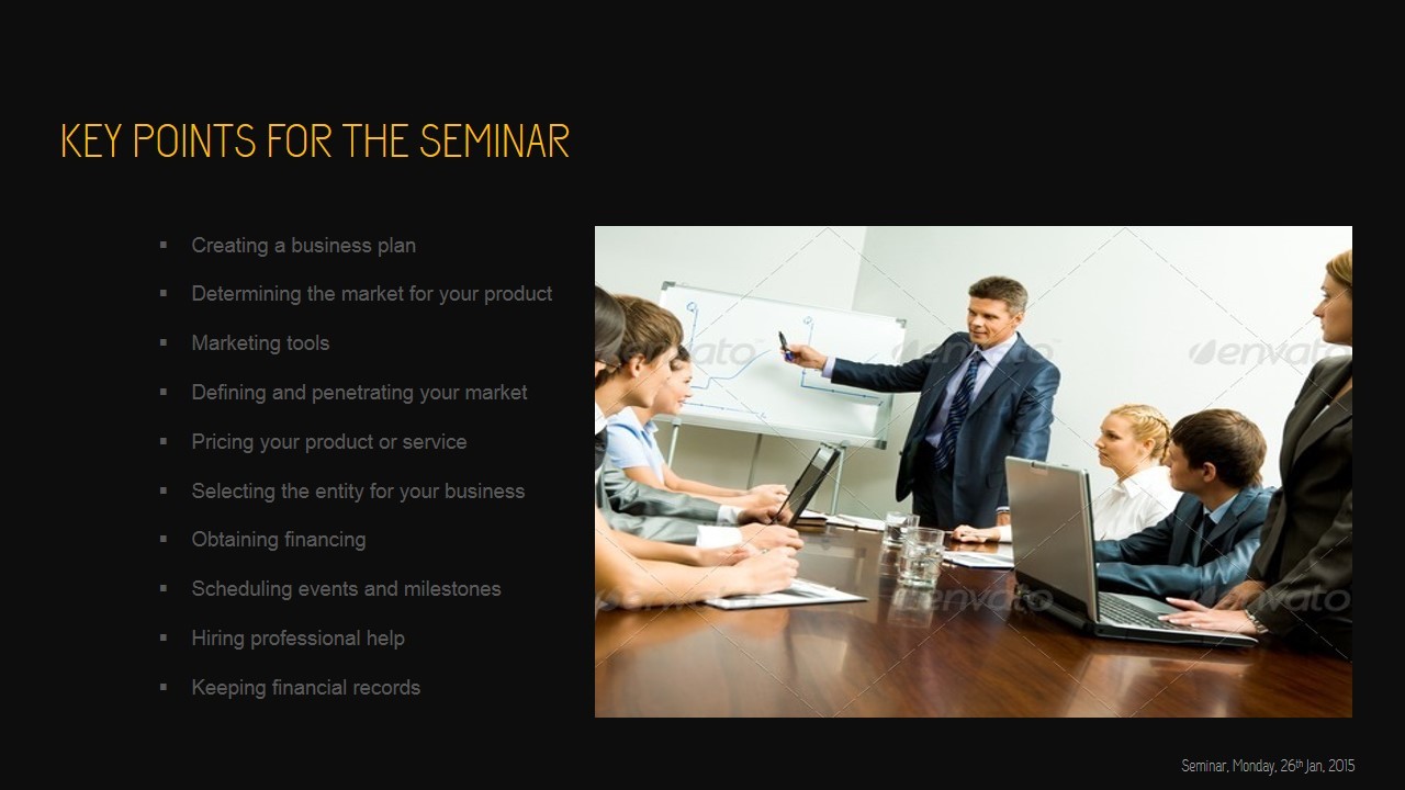 Event Planner Power Point Presentation by rasignature | GraphicRiver