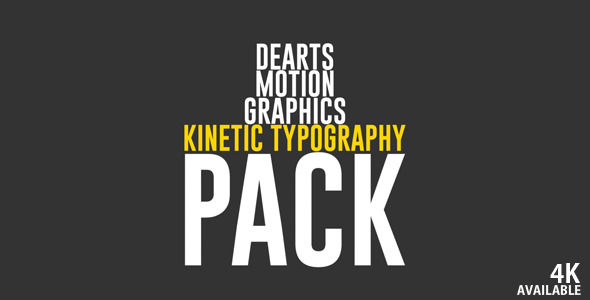Kinetic Typo Pack by dearts | VideoHive
