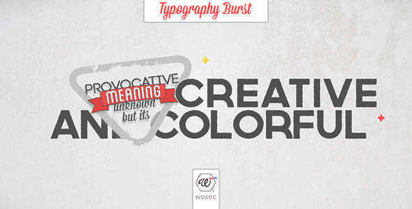 Typography Burst by WilQ5 | VideoHive
