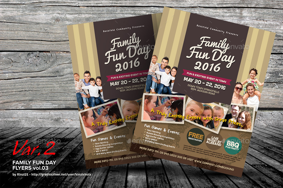 Alternative Family Fun Day Flyers vol.03 by kinzishots | GraphicRiver