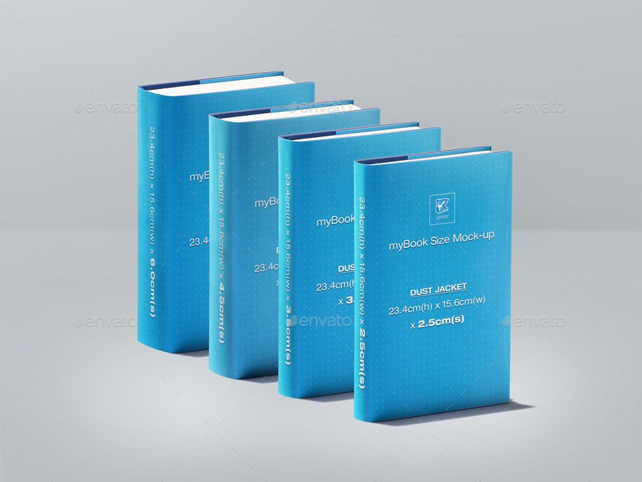 myBook Size Mock-up v1 by kenoric | GraphicRiver