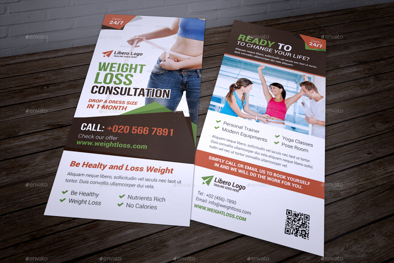 Fitness Weight Loss DL Flyer InDesign Template by Jbn-Comilla ...