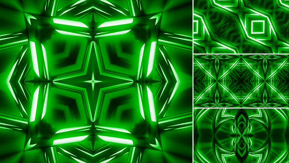 Green Neon Patterns Pack by TwoCenters | VideoHive
