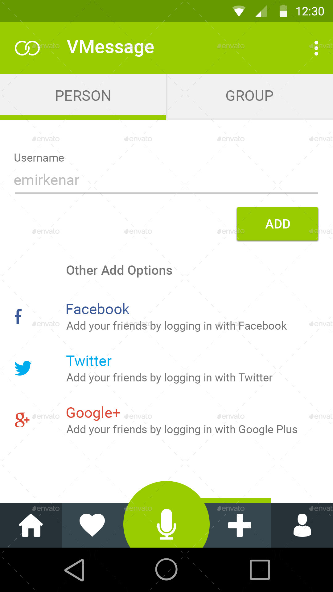 VMessage Android App and UI by emrknr | GraphicRiver