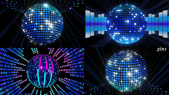 Equalizer Disco Ball (3-Pack) by Vj_Yarkus | VideoHive