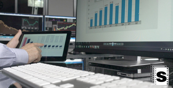 Using Digital Tablet In Office by stockfactory | VideoHive