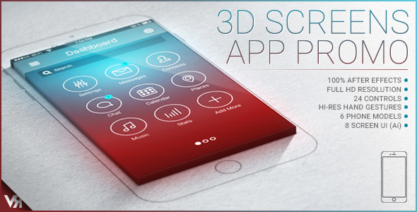 3D Screens App Promo by Vectorica | VideoHive