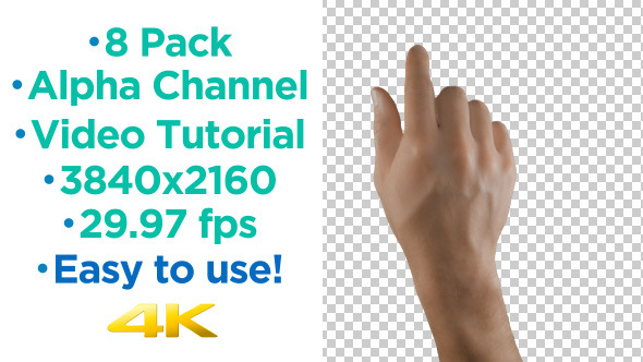 Hand Touch Screen Gestures by TheMissingPixel | VideoHive