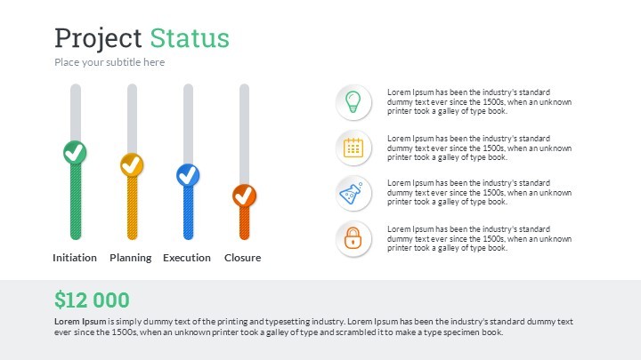 Project Status PowerPoint Presentation Template by SanaNik | GraphicRiver