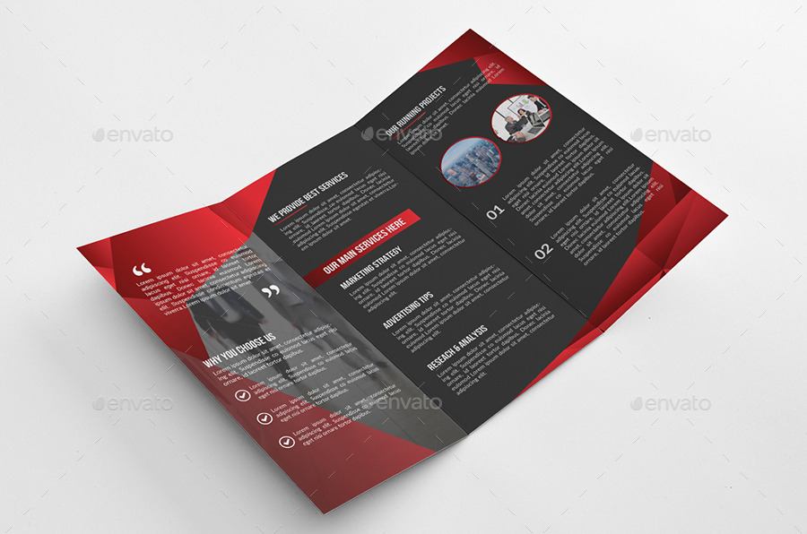 Red Corporate Tri-fold Brochure by CRISTAL_P | GraphicRiver