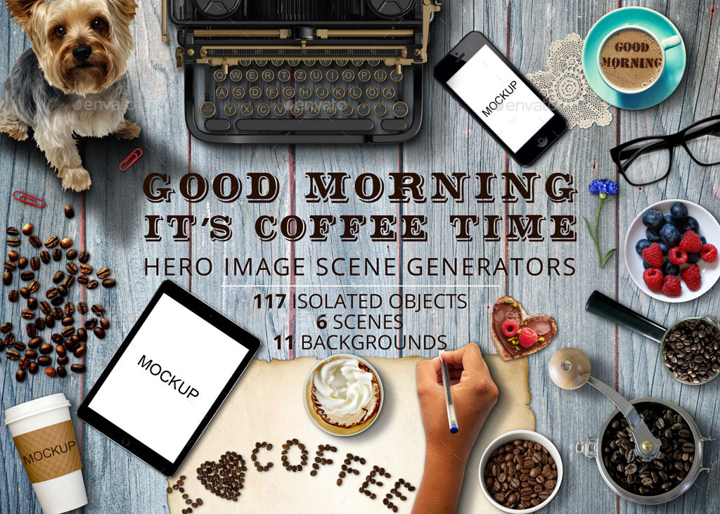 Good Morning It’s Coffee Time Hero Image Scene Gen by oloreon ...