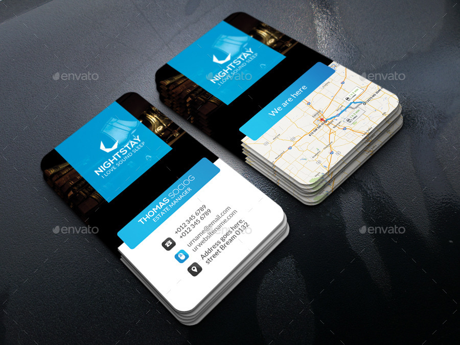 Hotel Business Card by -axnorpix | GraphicRiver