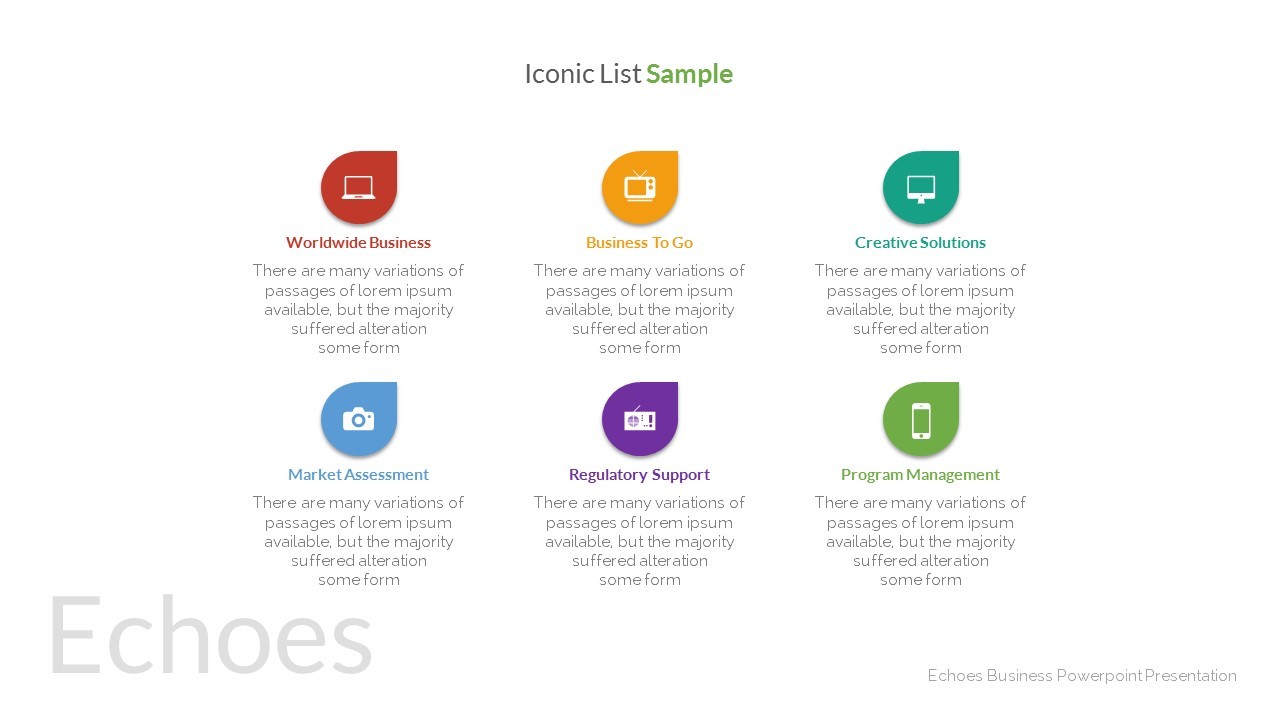 Echoes Powerpoint by jeancgv | GraphicRiver