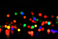 Photo of Christmas background of colorful round lights | Free christmas ...