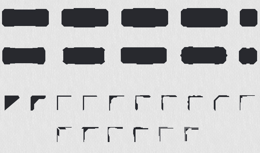 30 Cybertech Shapes Vol. 1 by vengeance_mk1 | GraphicRiver