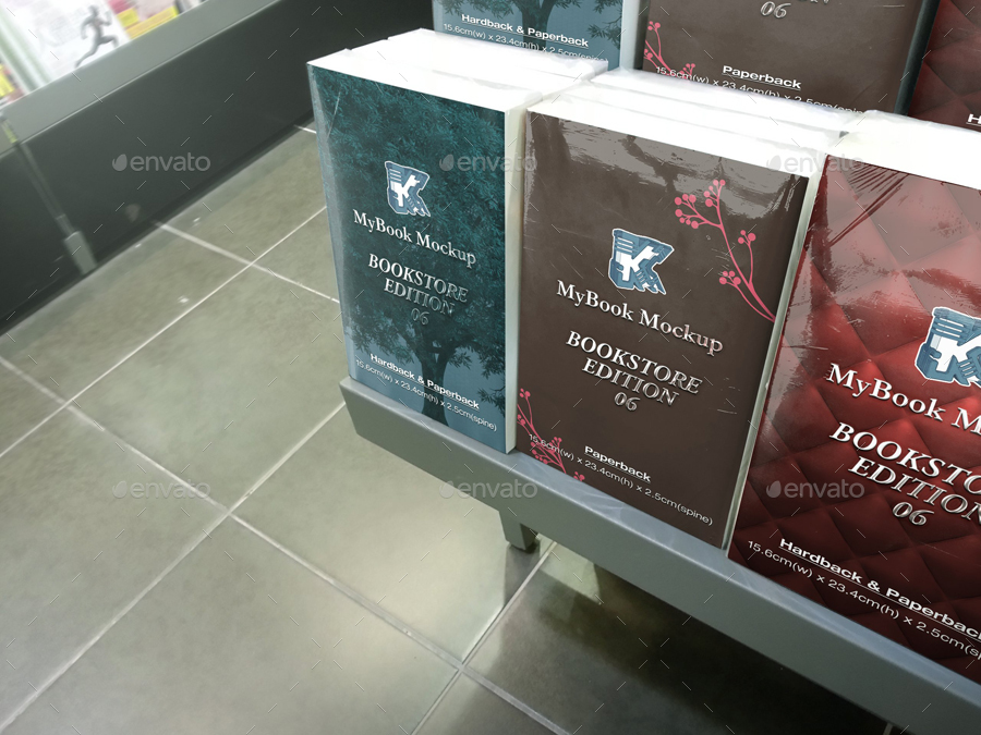 Bookstore Mock-up Bundle 02 by kenoric | GraphicRiver