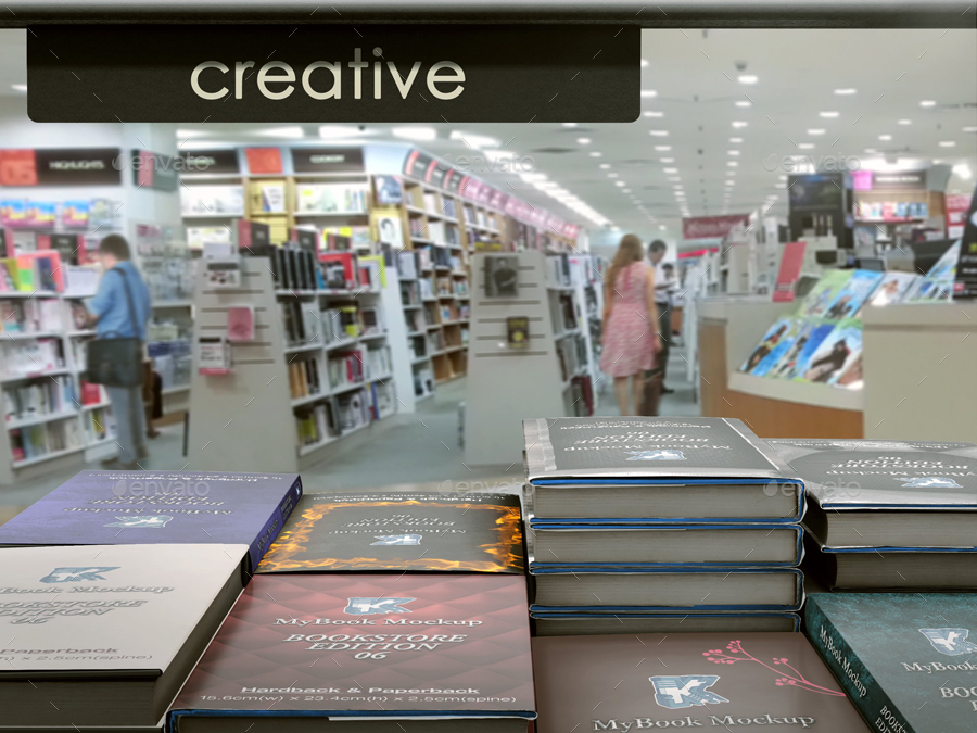 Bookstore Mock-up Bundle 02 by kenoric | GraphicRiver