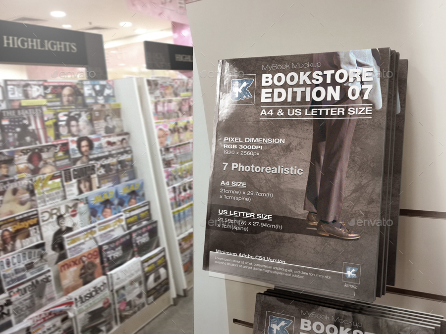 Bookstore Mock-up Bundle 02 by kenoric | GraphicRiver