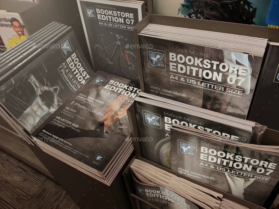 Bookstore Mock-up Bundle 02 by kenoric | GraphicRiver