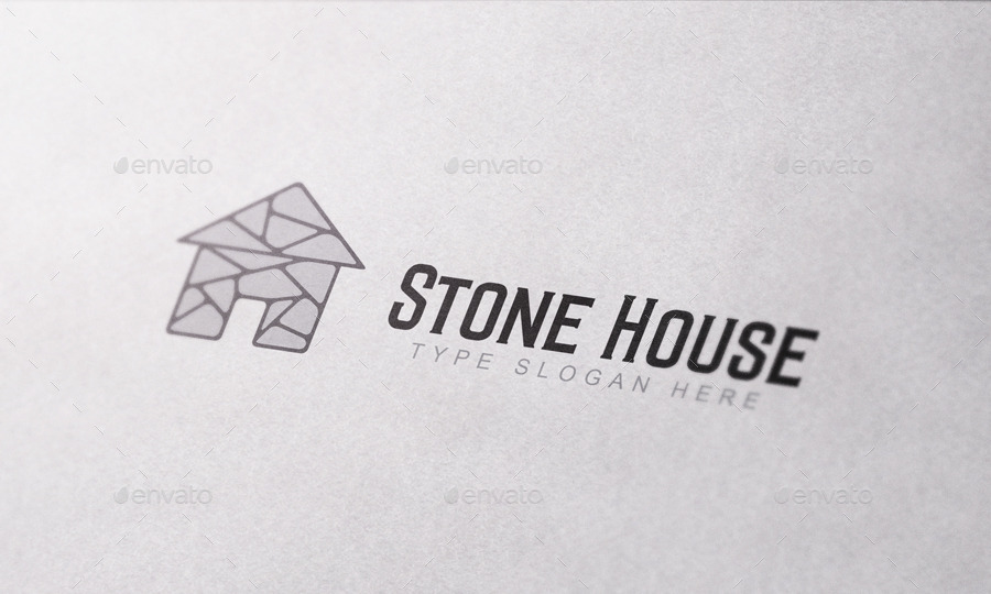 Stone House - Logo Template by ProPen | GraphicRiver