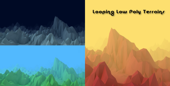 Low Poly Terrains by susuwatarii | VideoHive