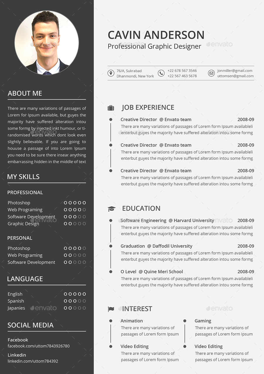 CV by UOS_Design | GraphicRiver