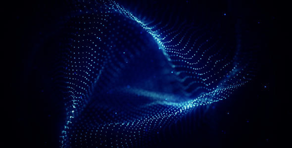 Blue Particles Grid by AcV26 | VideoHive