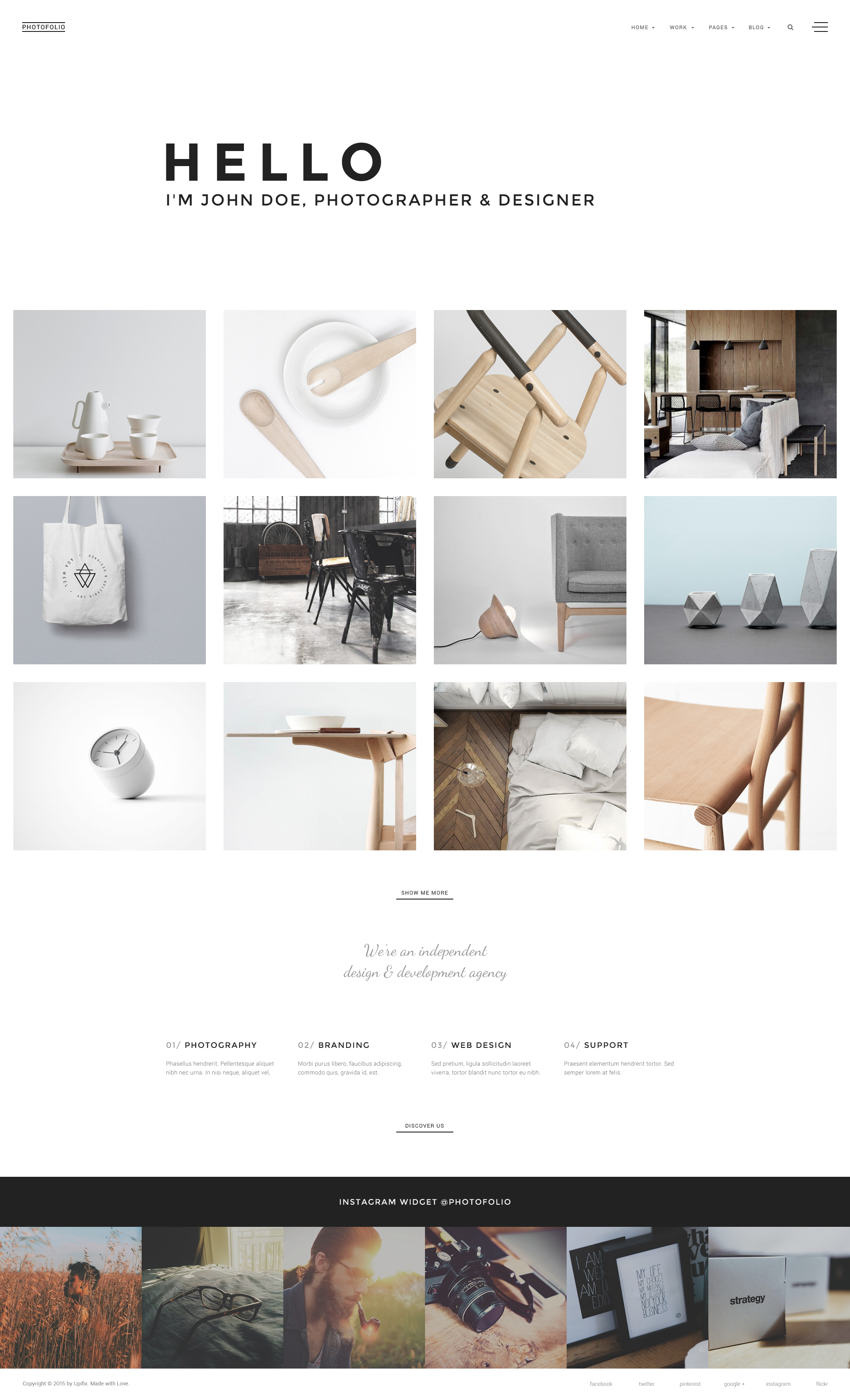 Photofolio - Photography & Portfolio PSD Template by upifix | ThemeForest