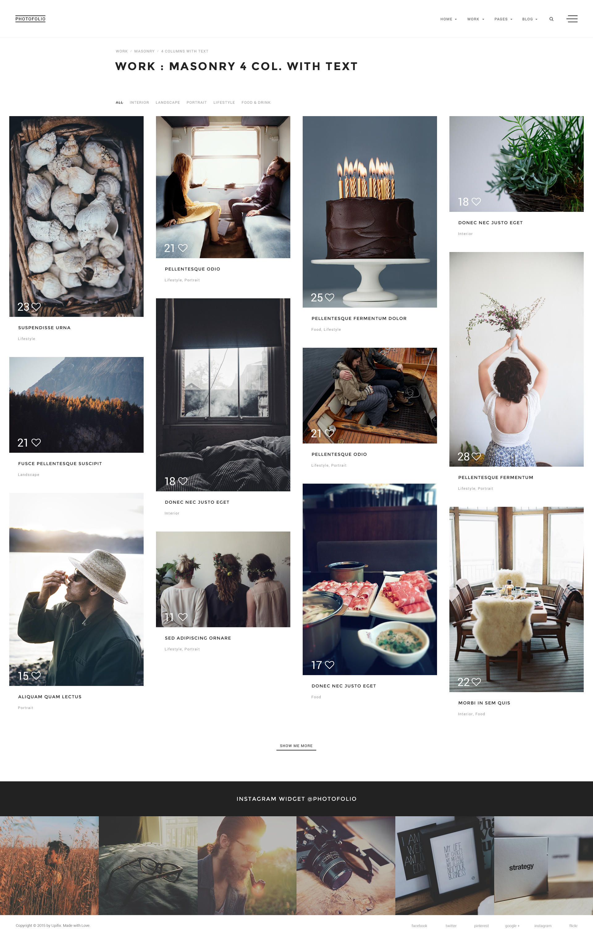 Photofolio - Photography & Portfolio PSD Template by upifix | ThemeForest