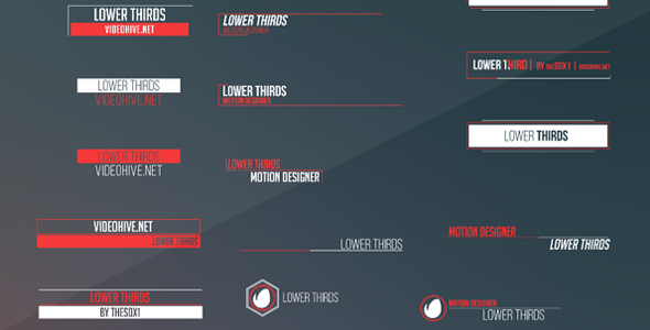 Modern Lower Thirds by TheSdx1 | VideoHive